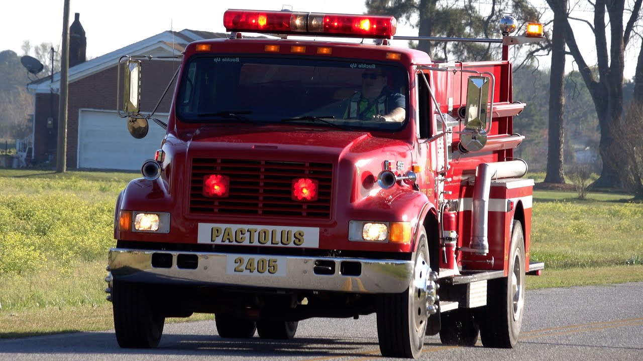 Pactolus Volunteer Fire Rescue 2405 Responding - YouTube