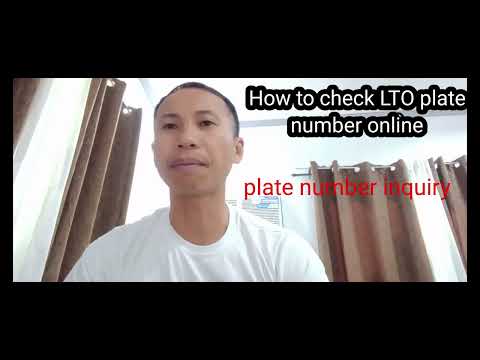 LTO: plate number inquiry online - YouTube