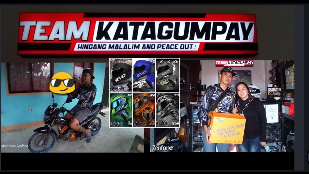 TEAM KATAGUMPAY SHOP (Buying of EVO helmet - YouTube