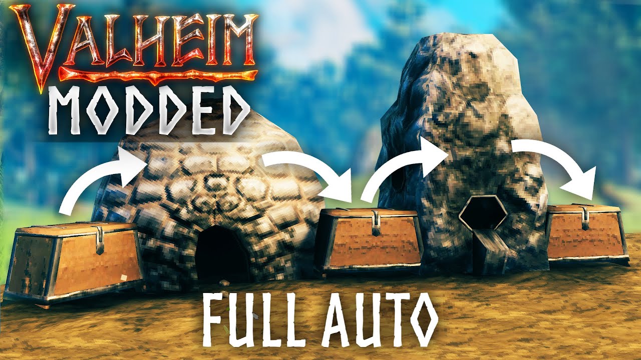 AUTOMATIC SMELTING FACTORY! Modded Valheim EP2 - YouTube