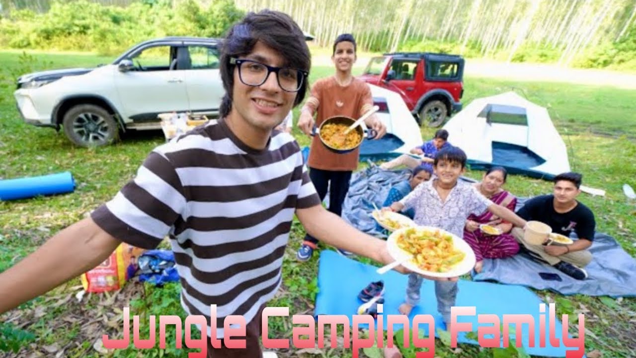 Camping In Jungle😍With Family/sourav Joshi vlogs/Albadi vlogs/Nikku ...