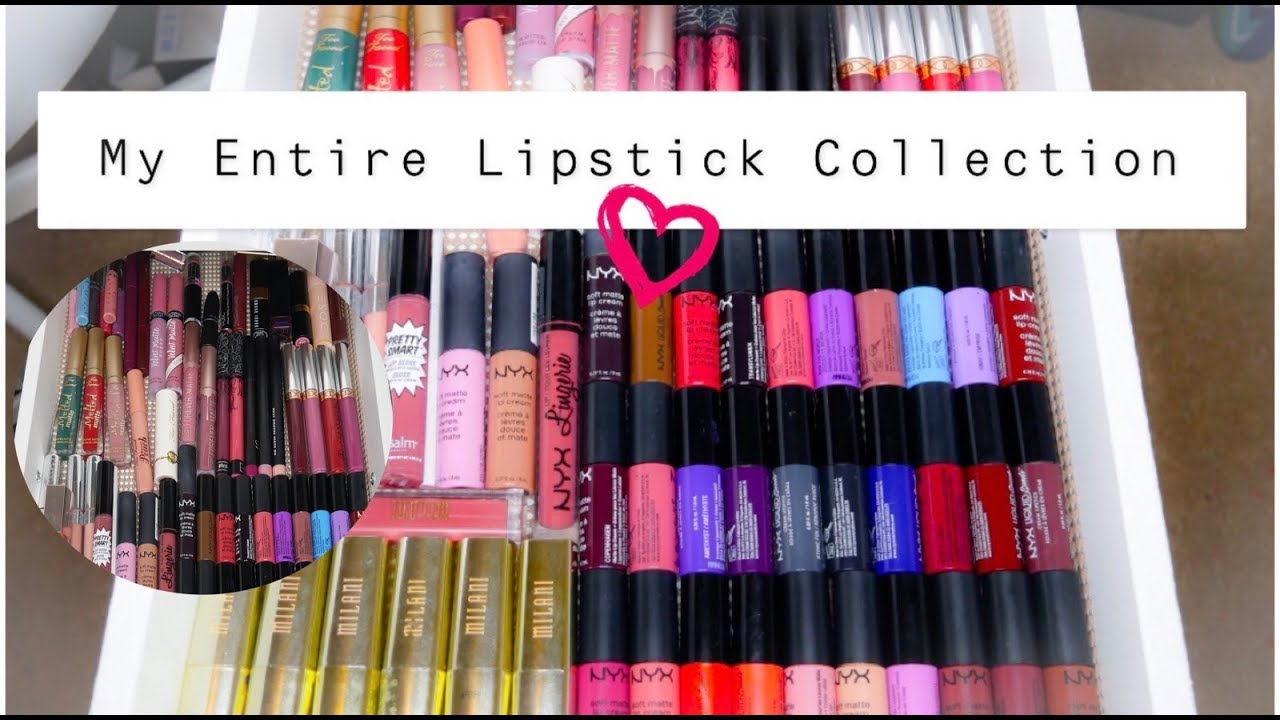 MY ENTIRE LIPSTICK COLLECTION - YouTube