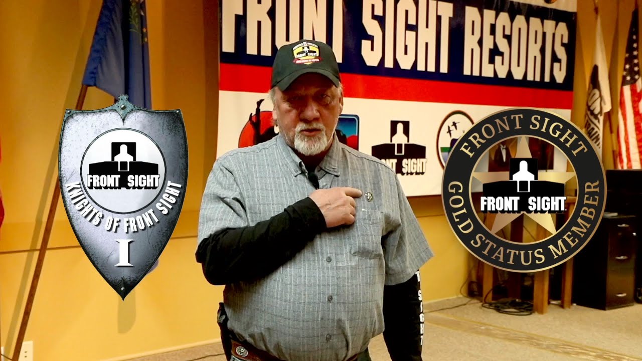 Front Sight Gold Status Member Randal Thorup message to Dr. Ignatius ...