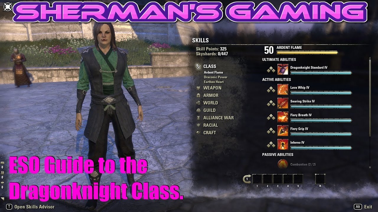 ESO Guide to the Dragonknight Class. - YouTube