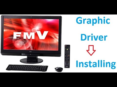 Installing vga Graphic Display Driver Fujitsu All in one Pc English ...