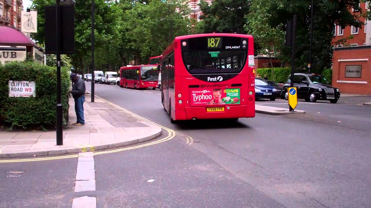 First London Route 187 DML44047 YX58FPE Enviro200 Dart Willesden ...