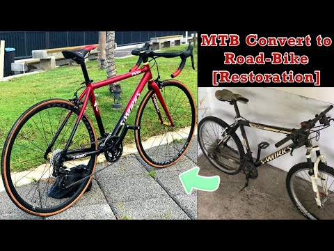 Building a road bike from MTB convert to ROAD BIKE [Restoration]