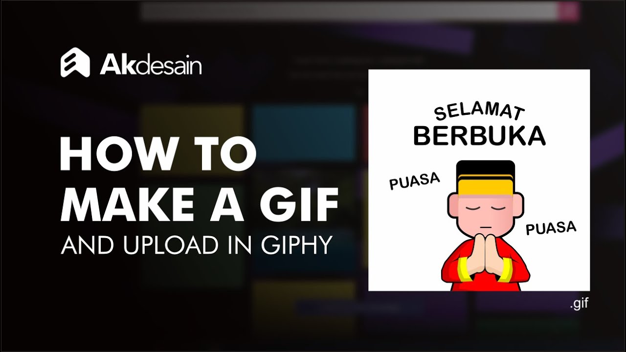 How To Make A GIF to upload in Giphy | Coreldraw Tutorial - YouTube