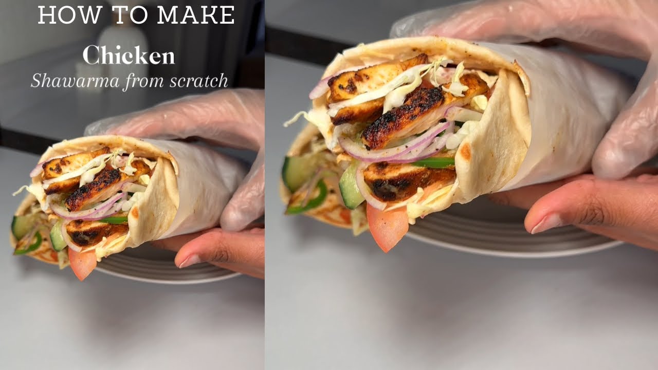 How to make the perfect chicken shawarma. Homemade shawarma from ...