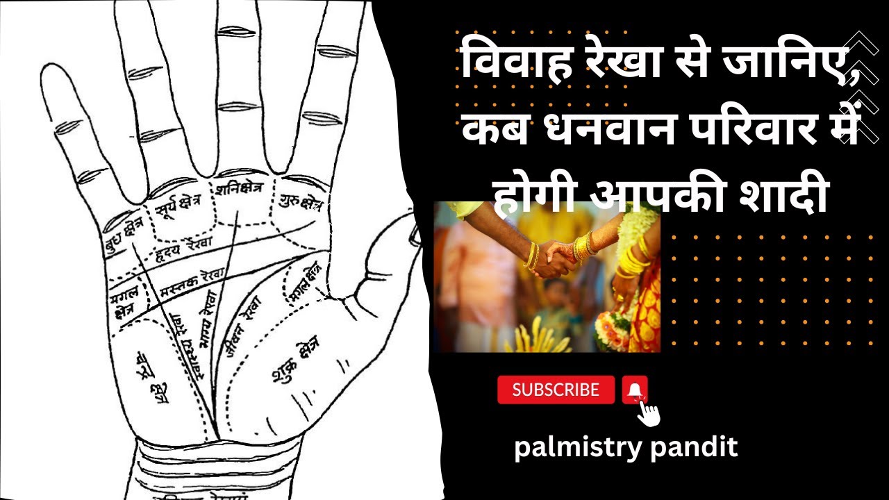 vivah rekha || marriage line || hast rekha - YouTube
