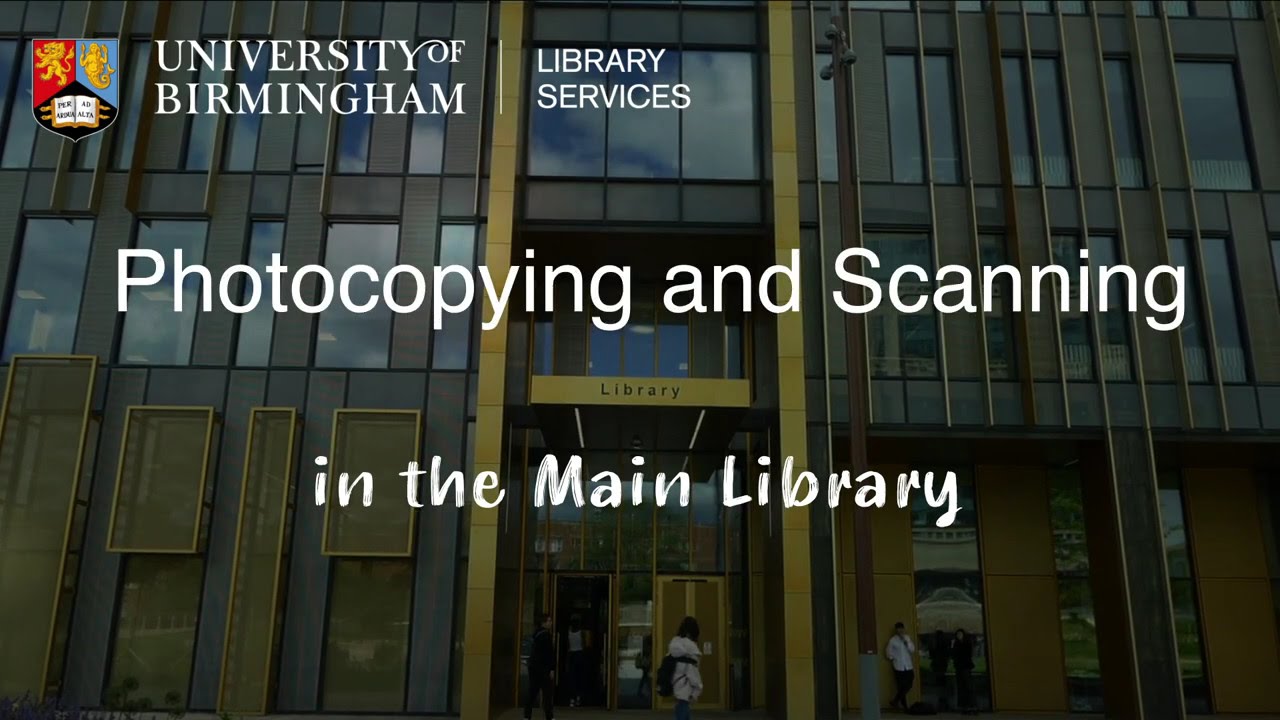 Photocopying and scanning at the Library - YouTube