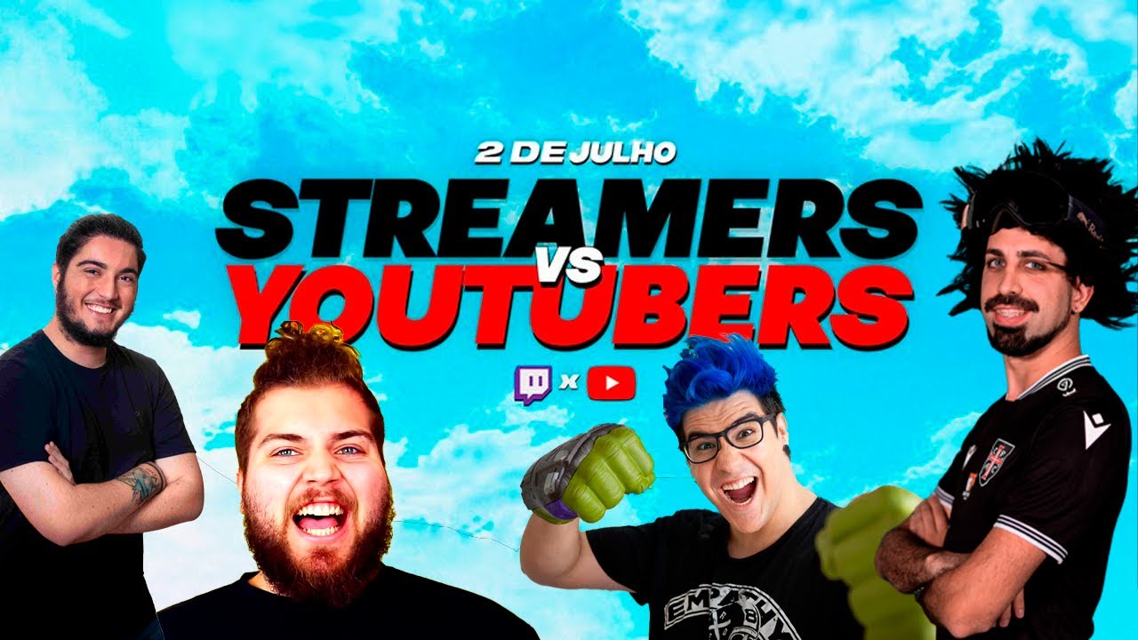 STREAMERS vs YOUTUBERS - Todos os Golos! - YouTube