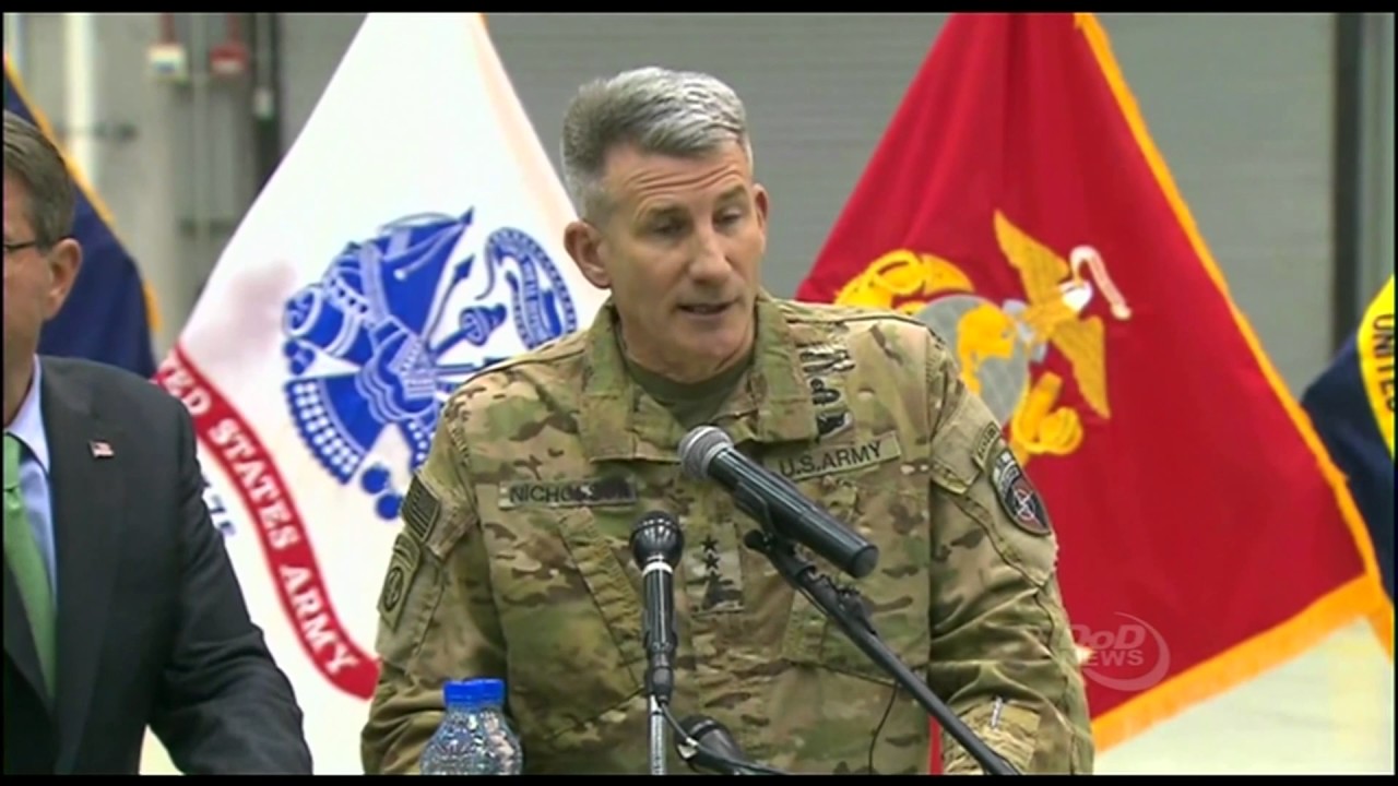 Carter and General John Nicholson Jr. Press Conference - YouTube