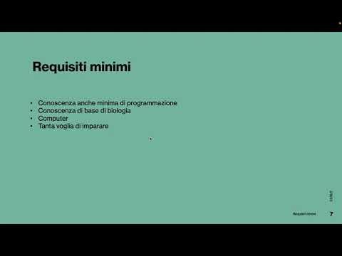 Requisiti corso Introduzione alla Bioinformatica con R e Bioconductor ...