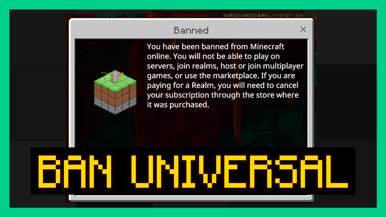 BANS UNIVERSAIS | Mojang agora pode banir jogadores do Minecraft Online ...