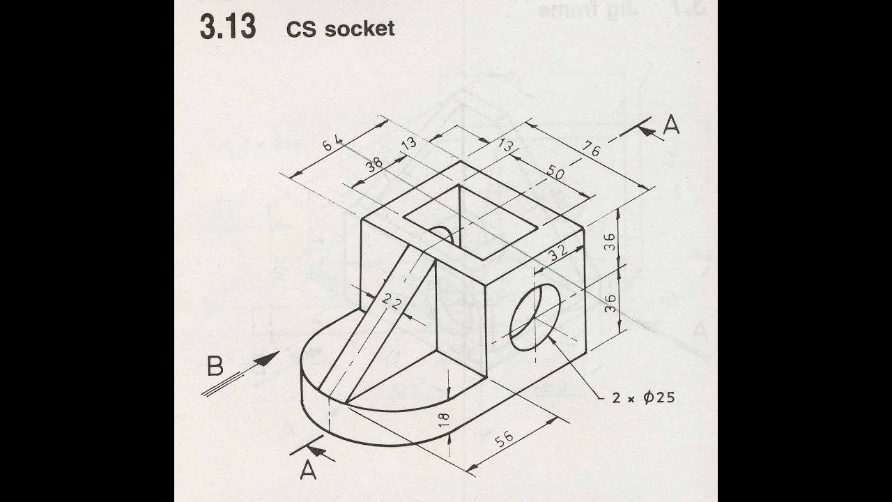 Menggambar CS Socket dengan Solidwork - YouTube