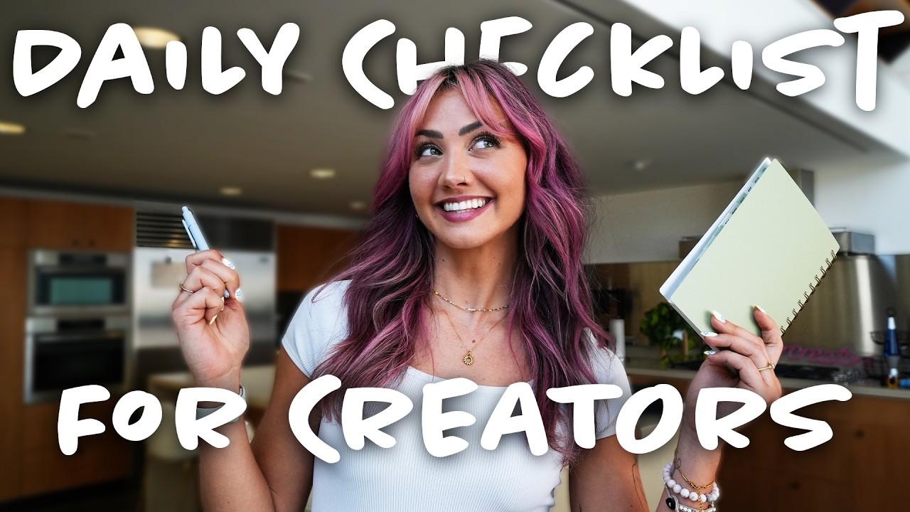 5 Tasks You Should Be Doing DAILY as a Content Creator - YouTube