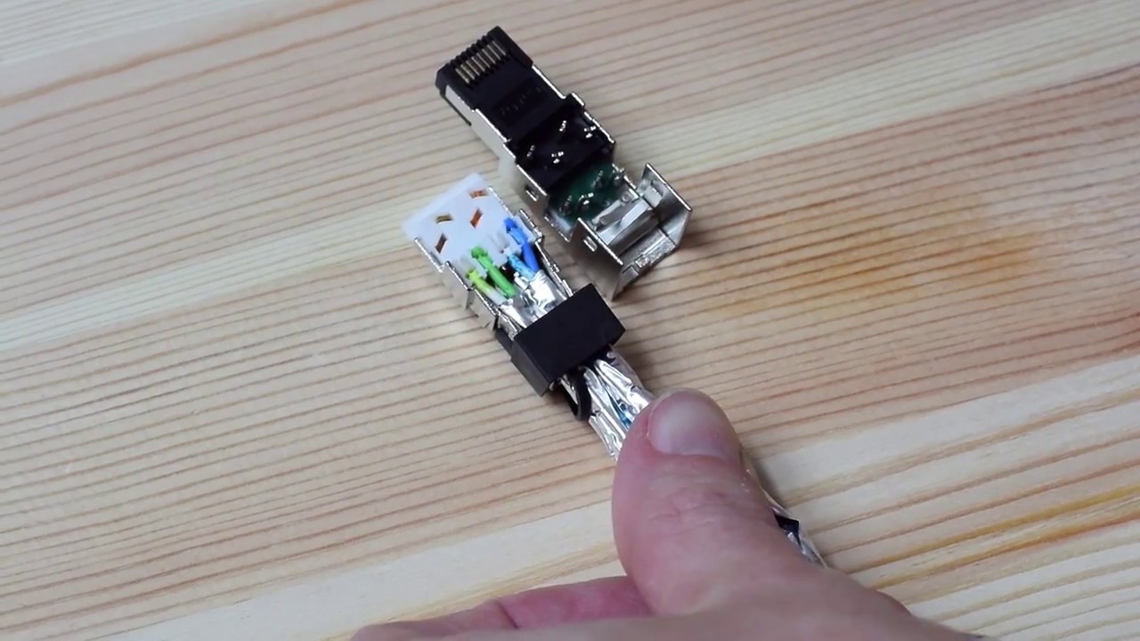 SAMCON 03 Mounting and installing the RJ45 jack to SAMCON cables - YouTube