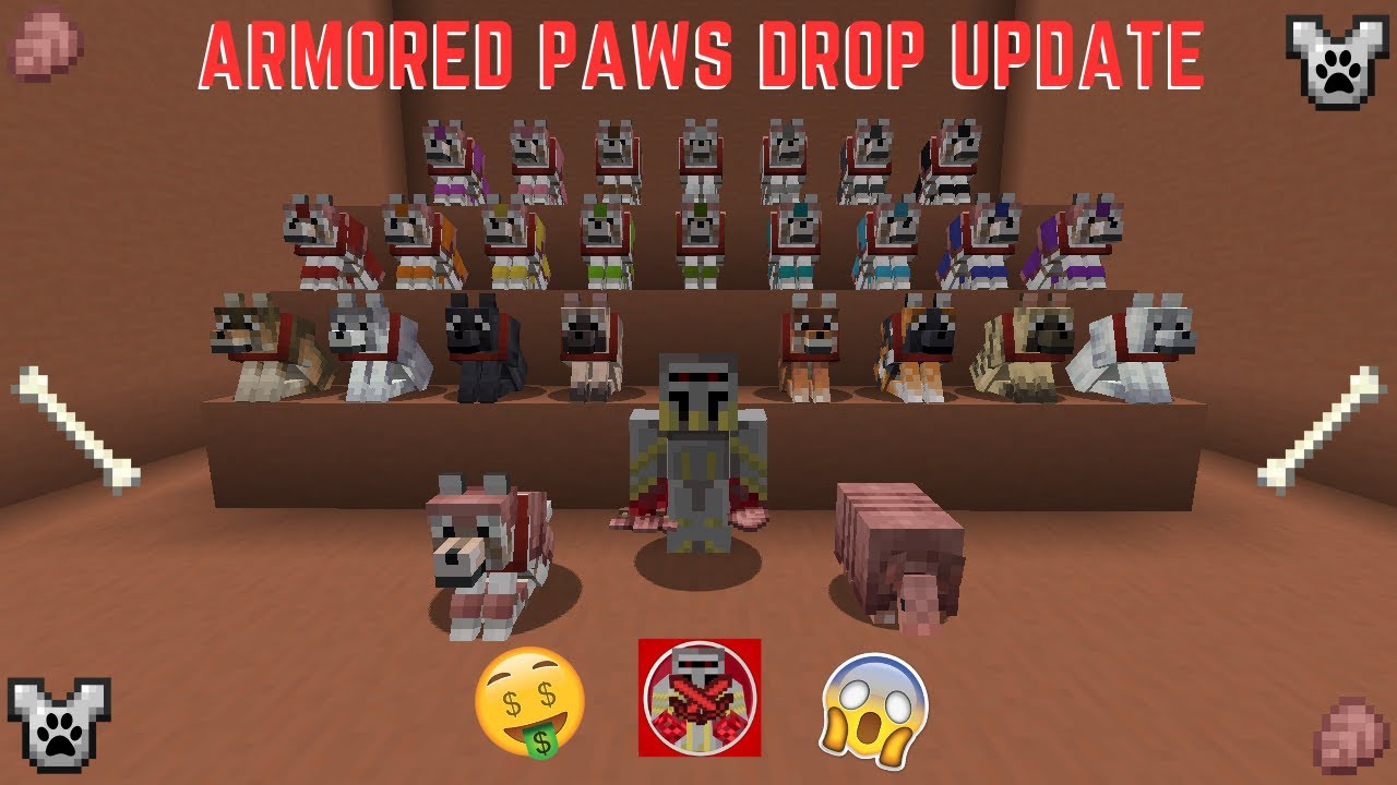 Minecraft 1.20.5 Armored Paws Drop Update (New Mob, Items, etc.) - YouTube