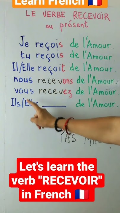 Let's learn the verb "RECEVOIR" in French 🇨🇵|Learn and speak french ...