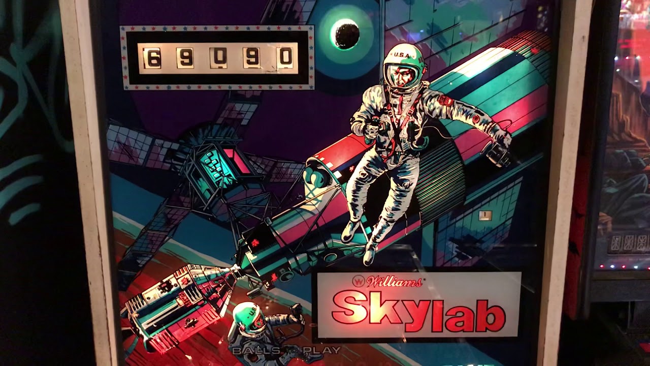 SkyLab Pinball Machine Backglass - Translite - Playfield Quick Look ...