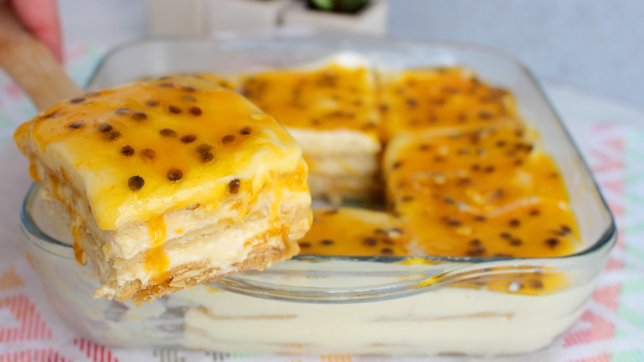 PAVÊ DE MARACUJÁ COM 5 INGREDIENTES - RECEITAS QUE AMO - YouTube