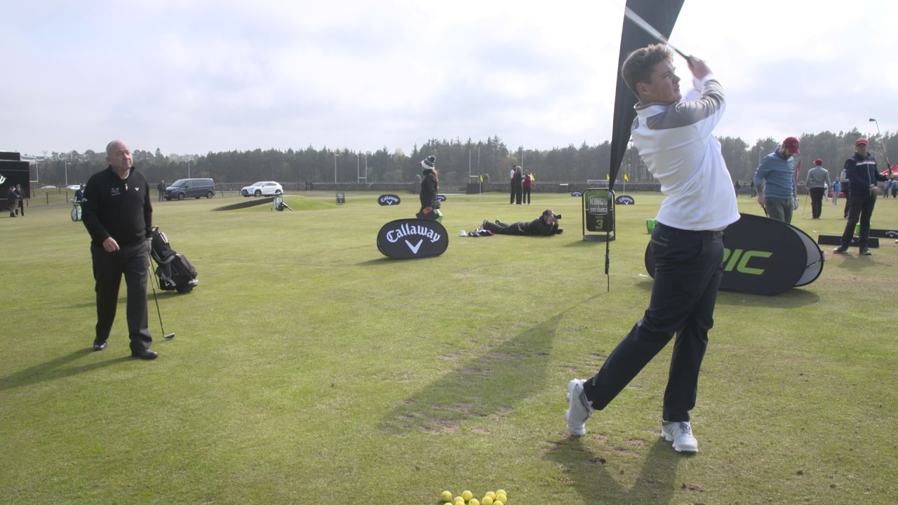 Move the ball further forward in your stance - YouTube