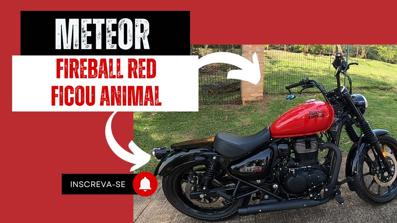 Meteor 350 Fireball Red Customizada - YouTube