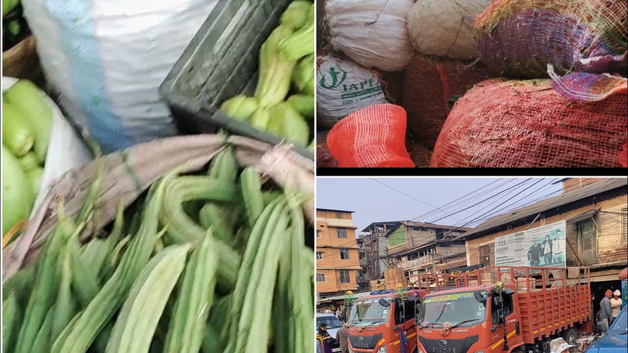 Imported vegies at imphal market/ Manipur - YouTube