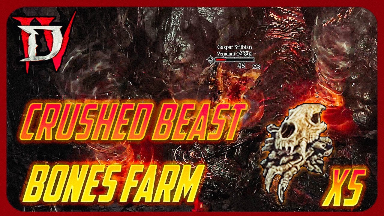 How to farm Crushed Beast Bones Guide - Diablo 4 - YouTube