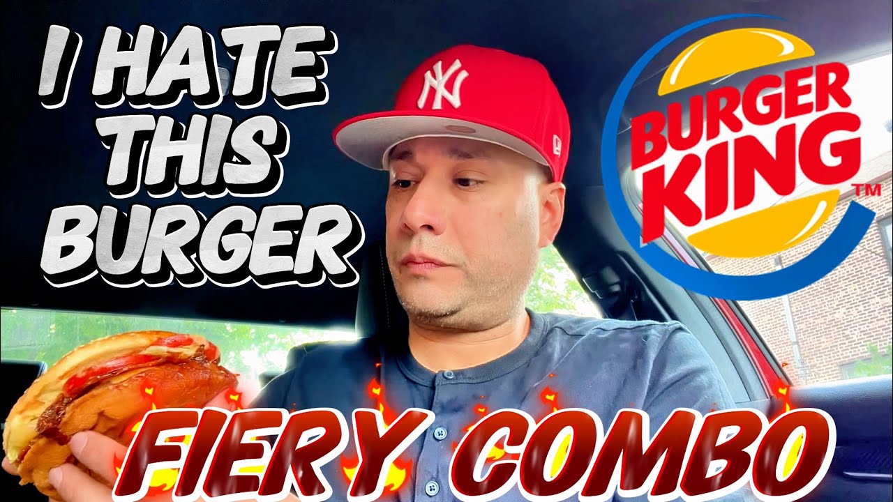 BURGER KING® FIERY COMBO REVIEW! BK MESSED UP WITH THE FIERY BACON ...