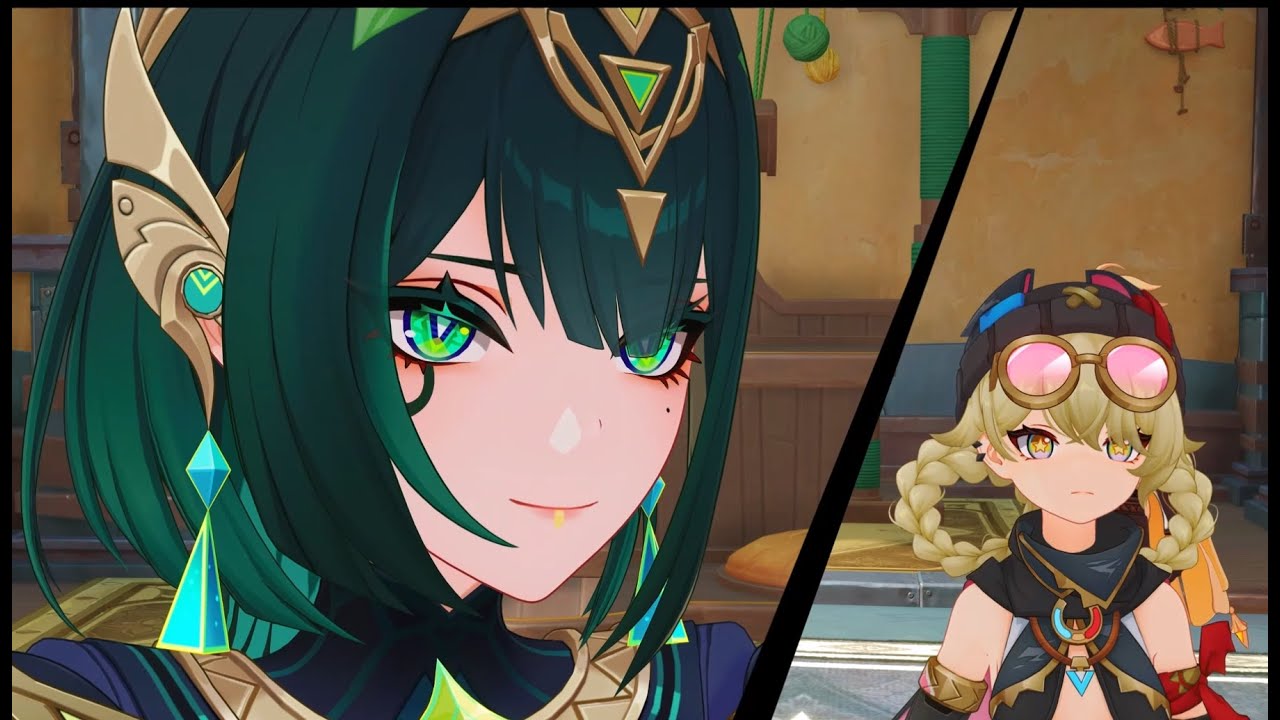 Meeting Nefer & Jahoda Cutscene Genshin Impact 6.0 Archon Quest - YouTube