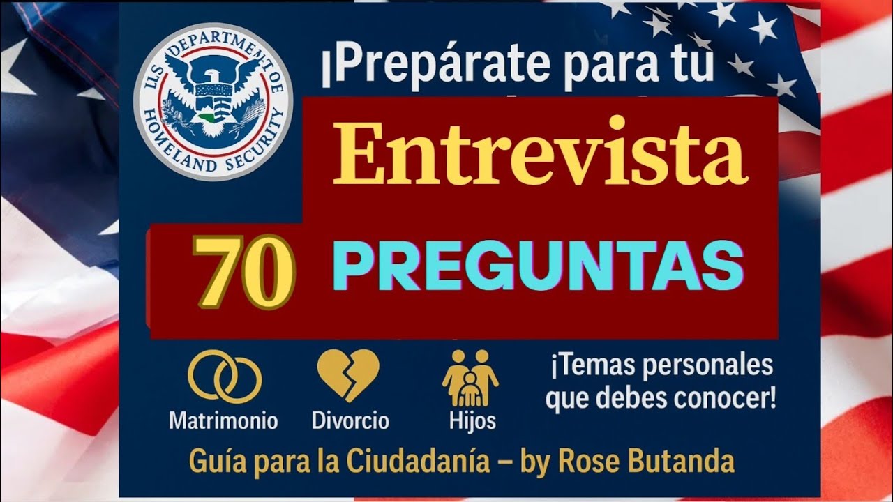 Preguntas personales N-400 Matrimonio, divorcio e hijos entrevista para ...
