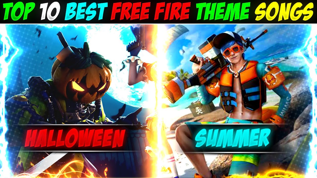 Top 10 Best 🤩Free Fire Theme Songs 🎧| Old And New Song For Free Fire ...