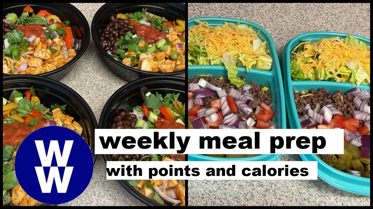 ONE HOUR MEAL PREP | WW Personal Points & Calories | Cheeseburger Salad ...