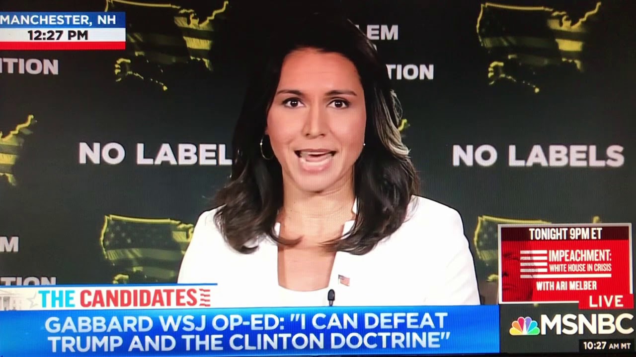 Tulsi Gabbard responds to Susan Glasser's continued red-baiting smears ...