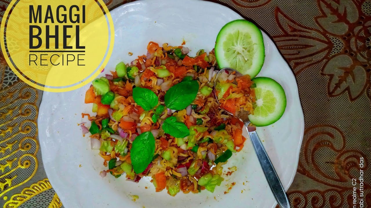 Maggi Bhel recipe | Instant Sanck Recipe | Noodle Snacks |Masala Maggi ...