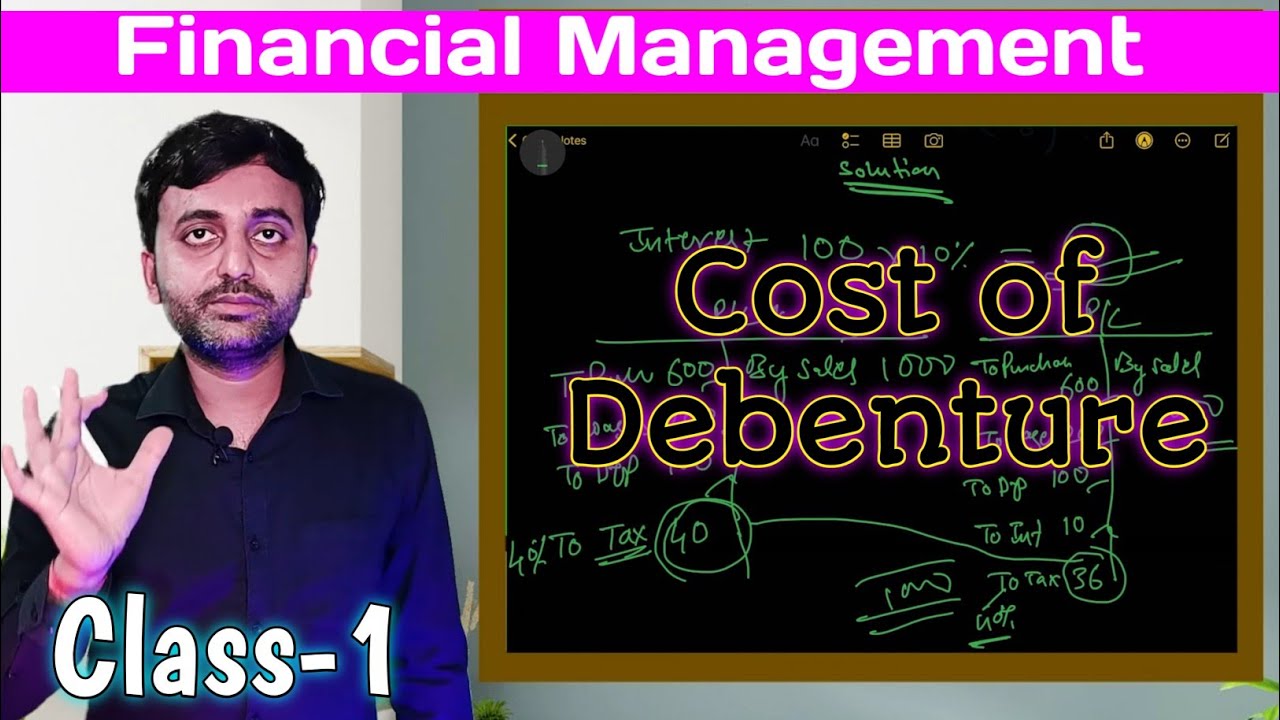 Cost of Capital | Cost of Debenture | Class-1 - YouTube