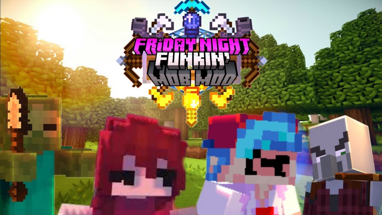 Fnf mob mod. - YouTube