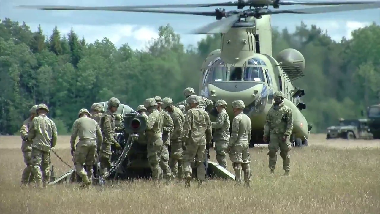 Battle Group Poland Sling Load Training - YouTube