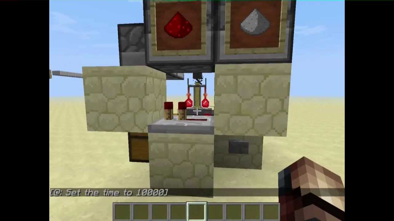 Minecraft video response micro automatic brewing station 3x3x3 - YouTube