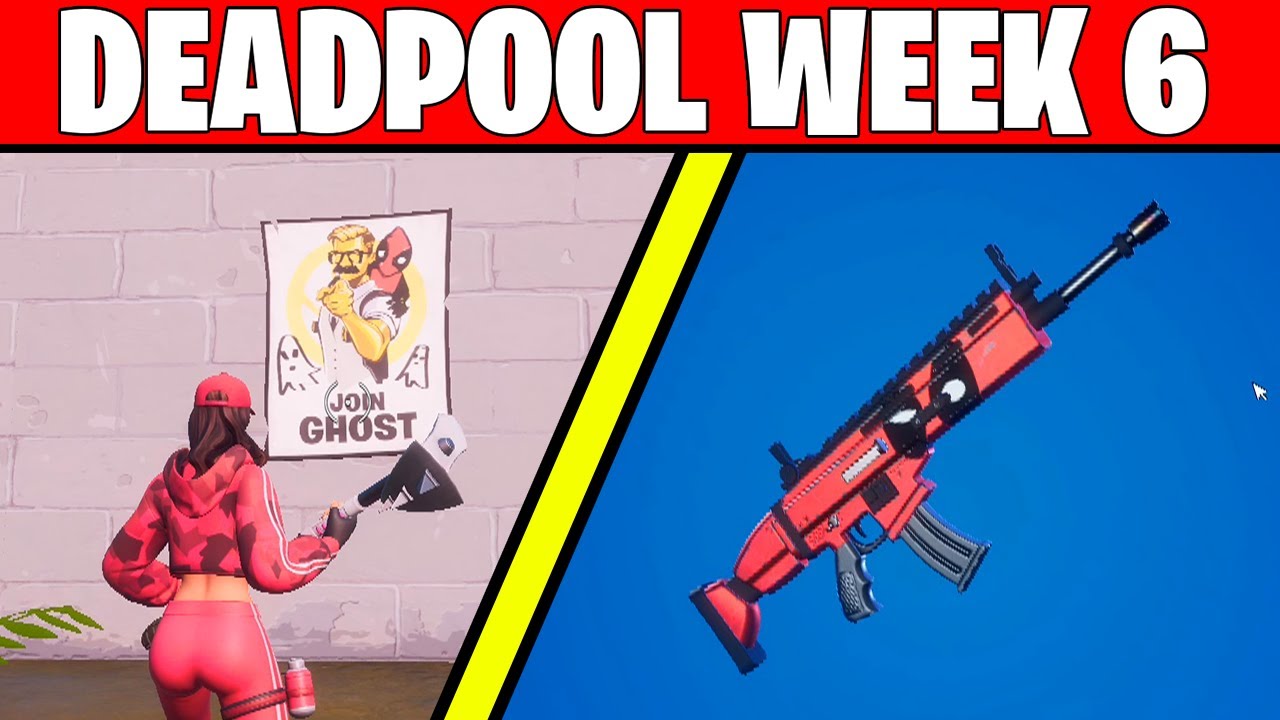Deface GHOST or SHADOW POSTERS : BEST LOCATIONS (FORTNITE DEADPOOL SKIN ...