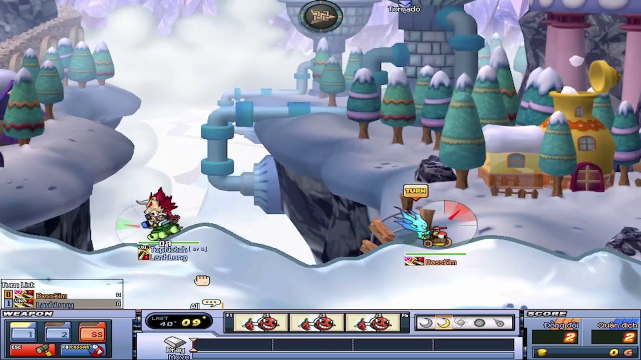 Gunbound : TURTLE vs BOOMER - YouTube