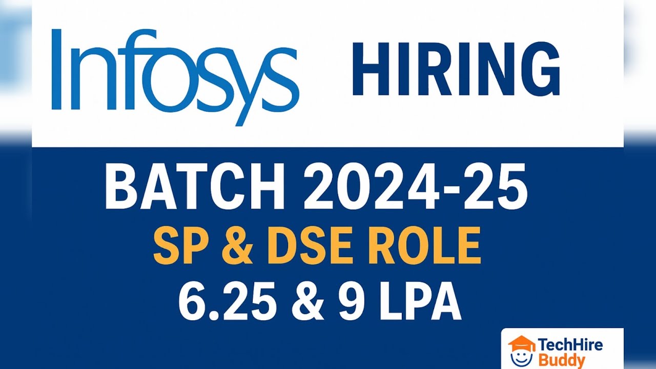 Infosys DSE & SP Hiring 2024-25 | 6.5 & 9 LPA | Eligibility, Exam ...