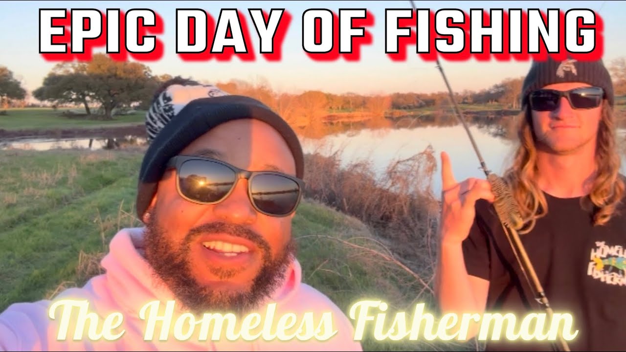 EPIC DAY OF FISHING WITH THE HOMELESS FISHERMAN! @IMightBeFishing - YouTube