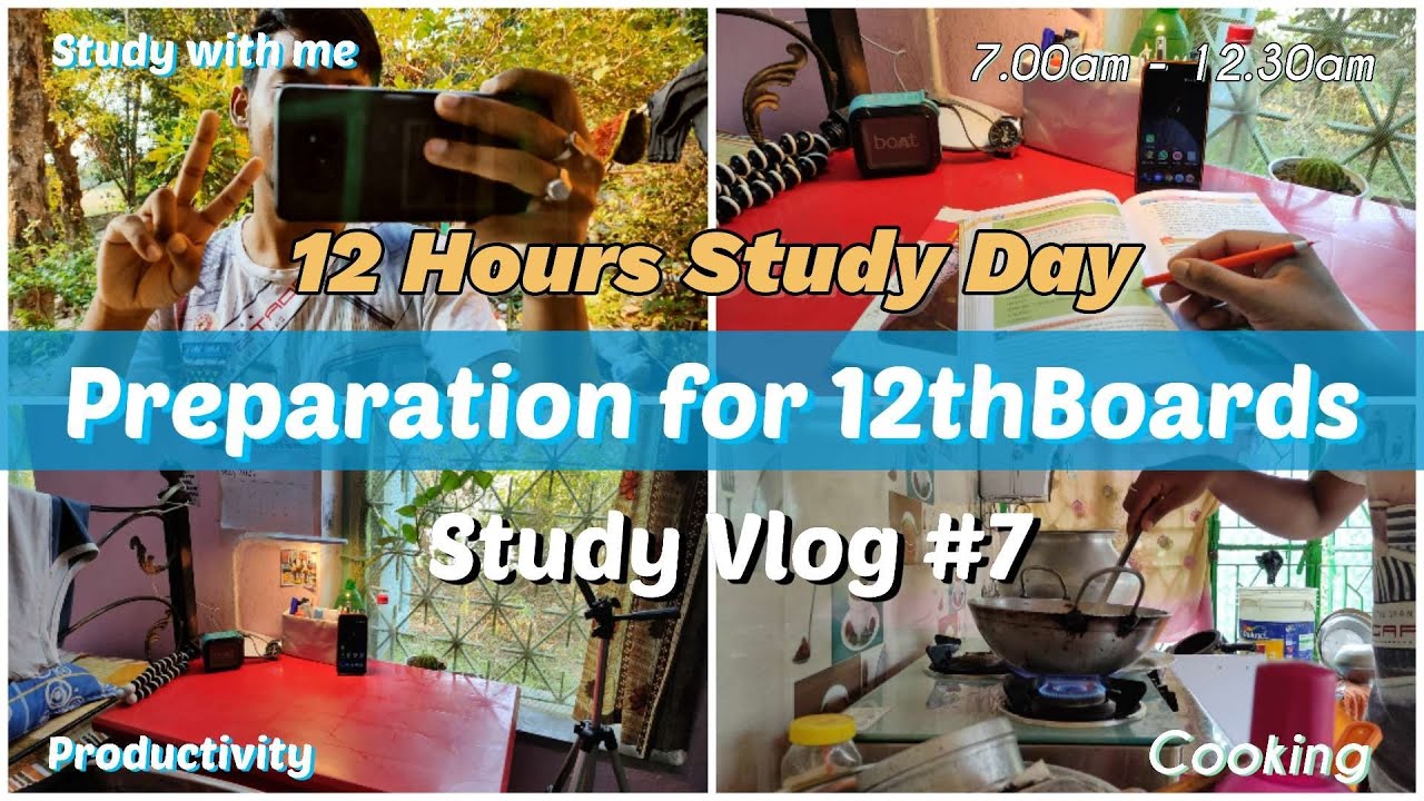 Preparing for Boards | 12hrs of Study | Study Routine For Class 12th ...