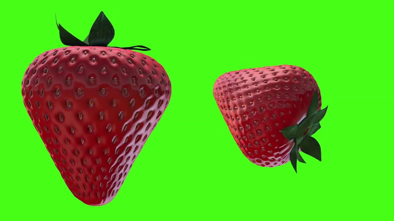 strawberry green screen layout - YouTube