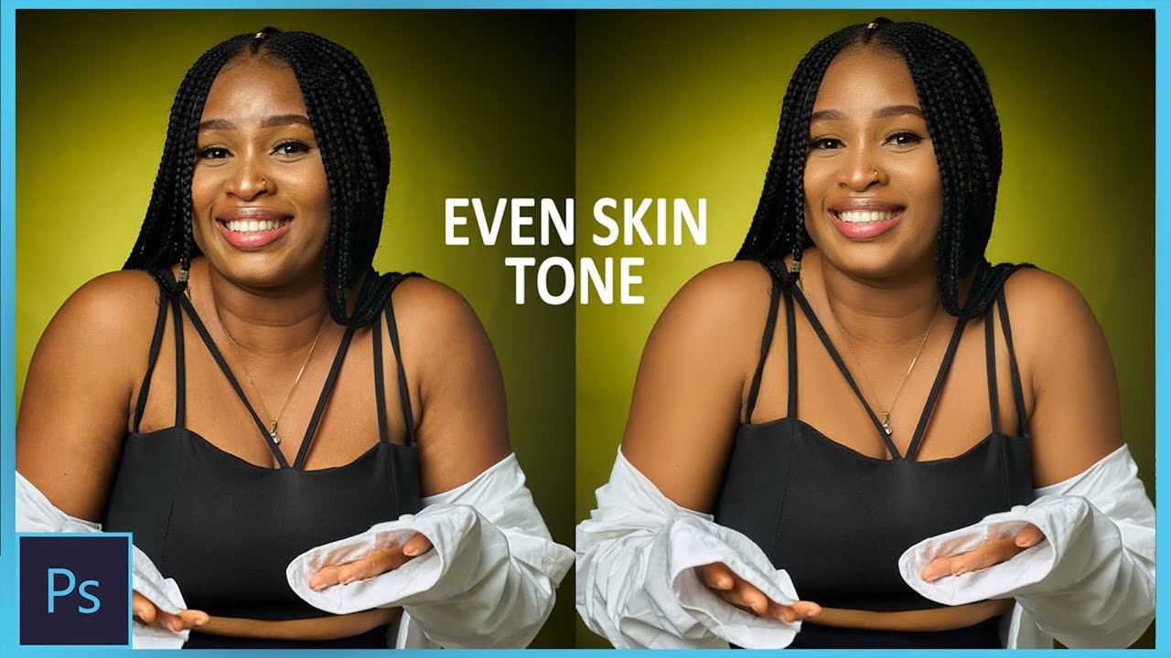 HOW TO GET EVEN SKIN TONE IN PHOTOSHOP USING GRADIENT MAP - YouTube