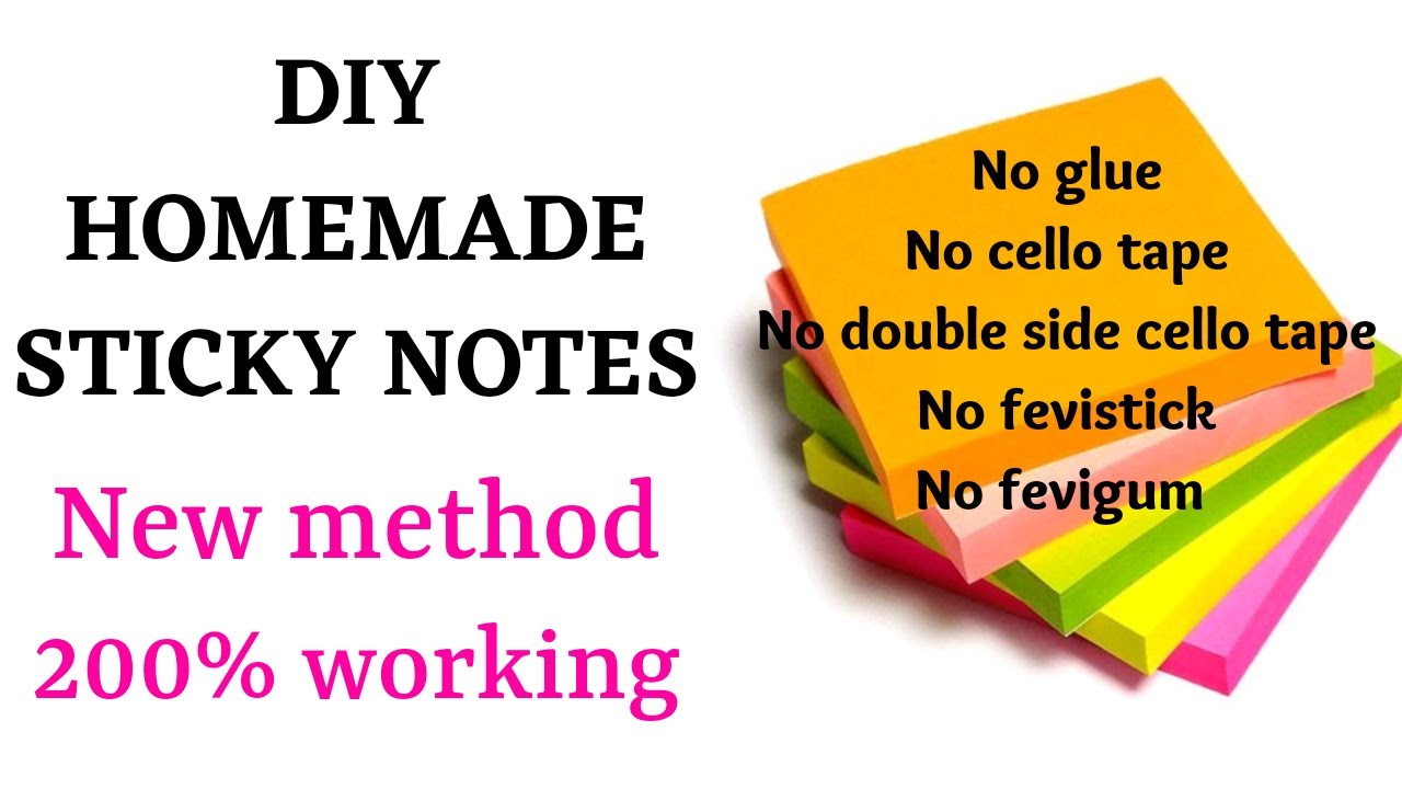 How to make sticky notes at home #Vrcraftsandbeauty - YouTube