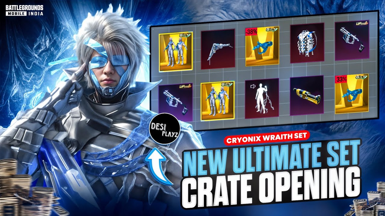New Ultimate Cryonix wraith set Crate Opening 💀🔥 || Ft. Admino Set || # ...